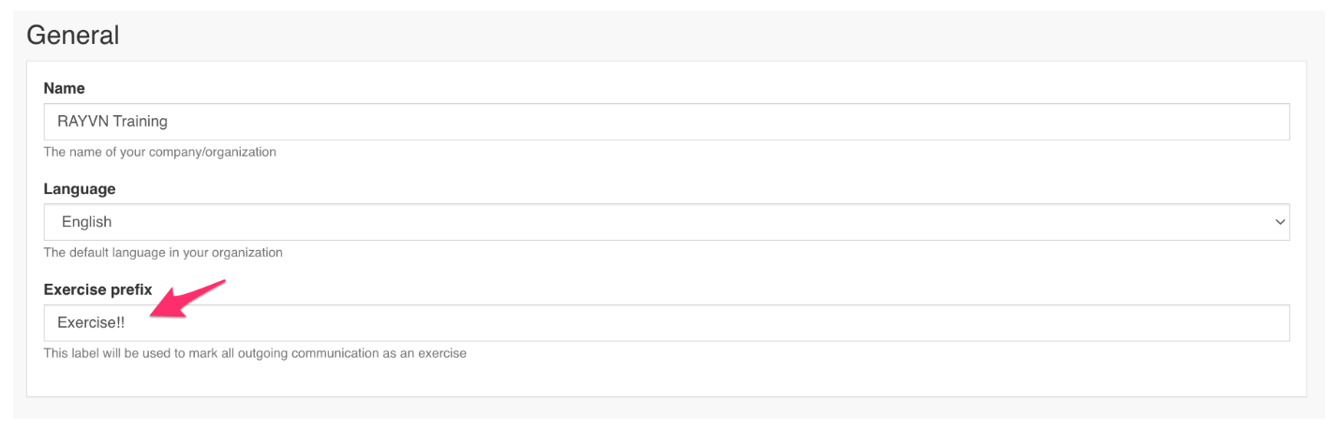 Exercise prefix