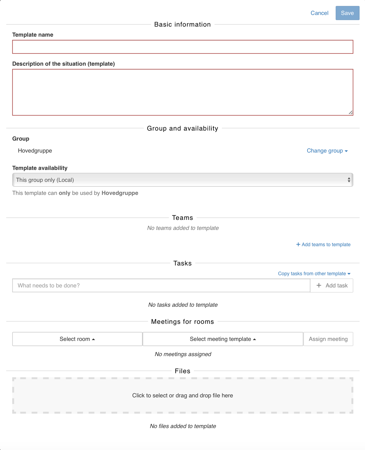 How to create log templates